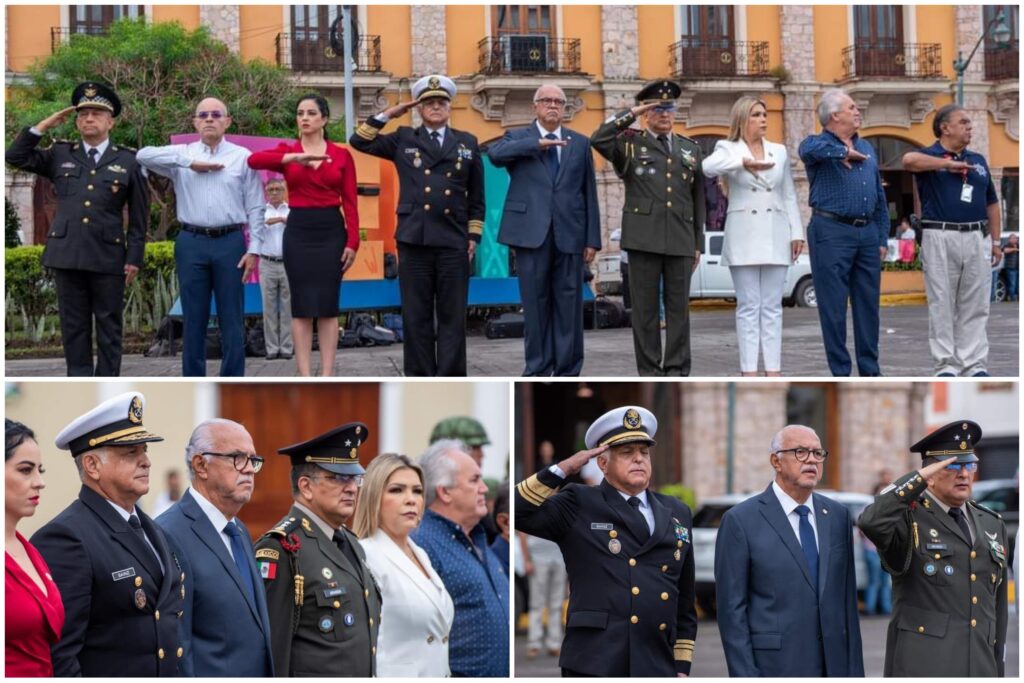 Izamiento de bandera, con el orgullo de ser mexicanos y mexicanas ...